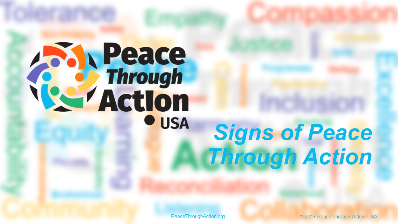 Week of Peace through Action-Day 2-Share Your Peace | Peace Through ...
